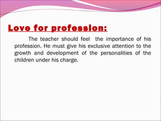 Characteristics of a good teacher | PPT