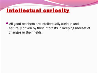 Characteristics of a good teacher | PPT