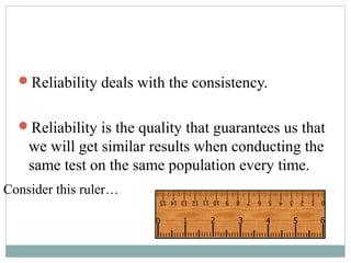 Characteristics of a good test | PPT