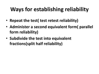 Characteristics of a good test | PPTX | Standardized Testing ...