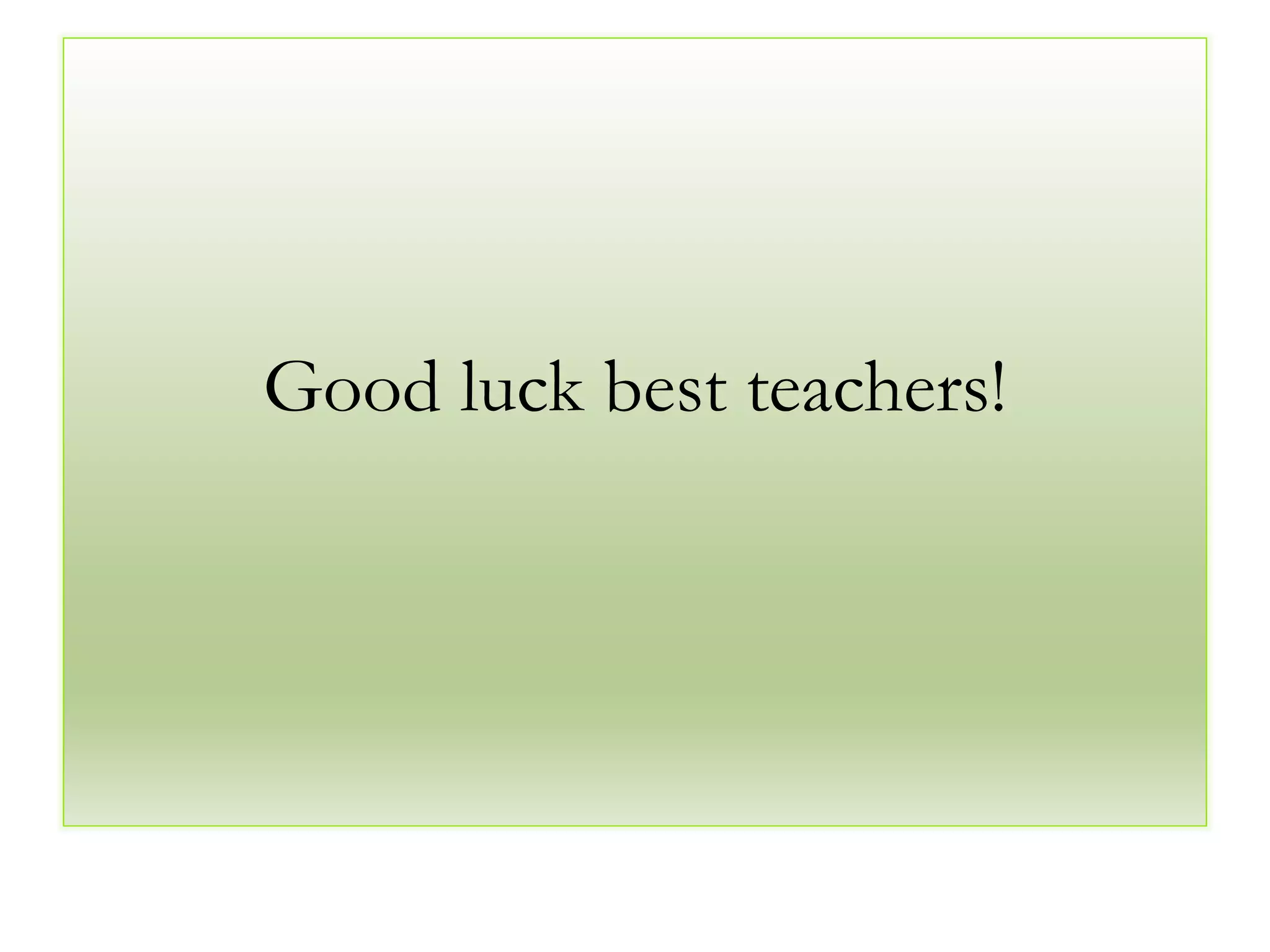 Characteristics of a great teacher | PPTX
