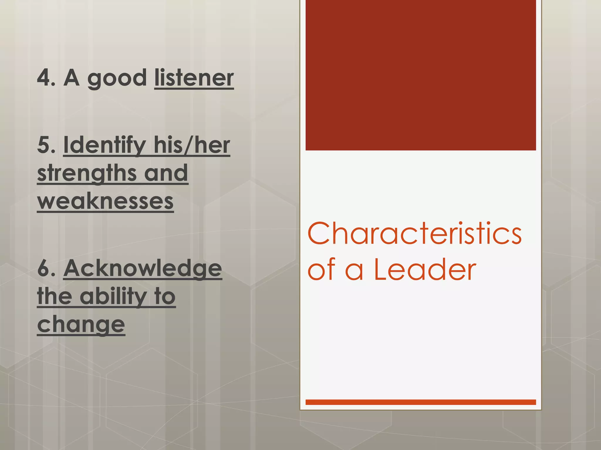 Personality of a Leader | PPTX