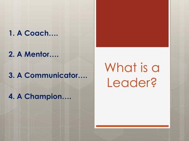 Personality of a Leader | PPTX