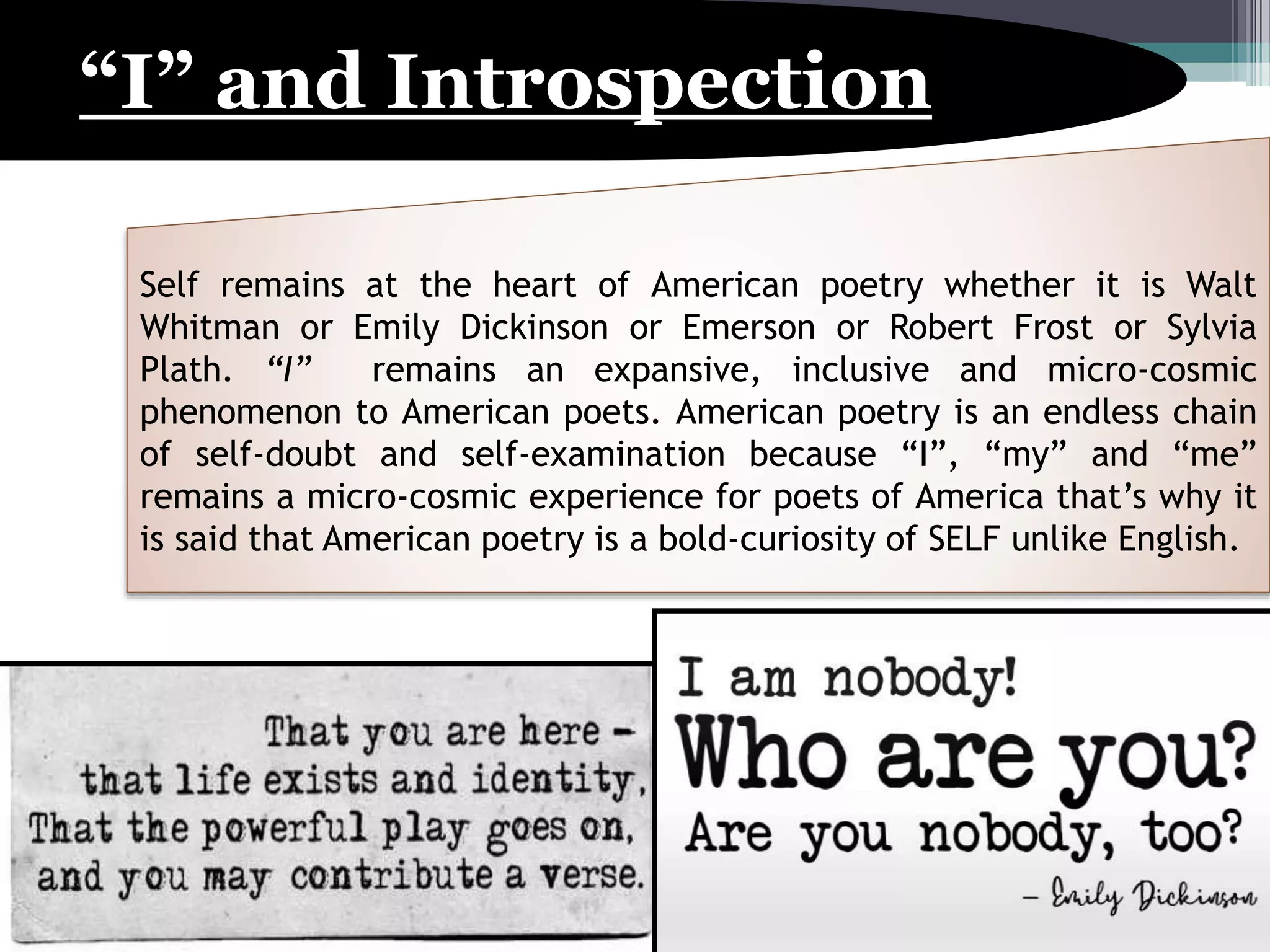 Characteristics of american poetry | PPTX