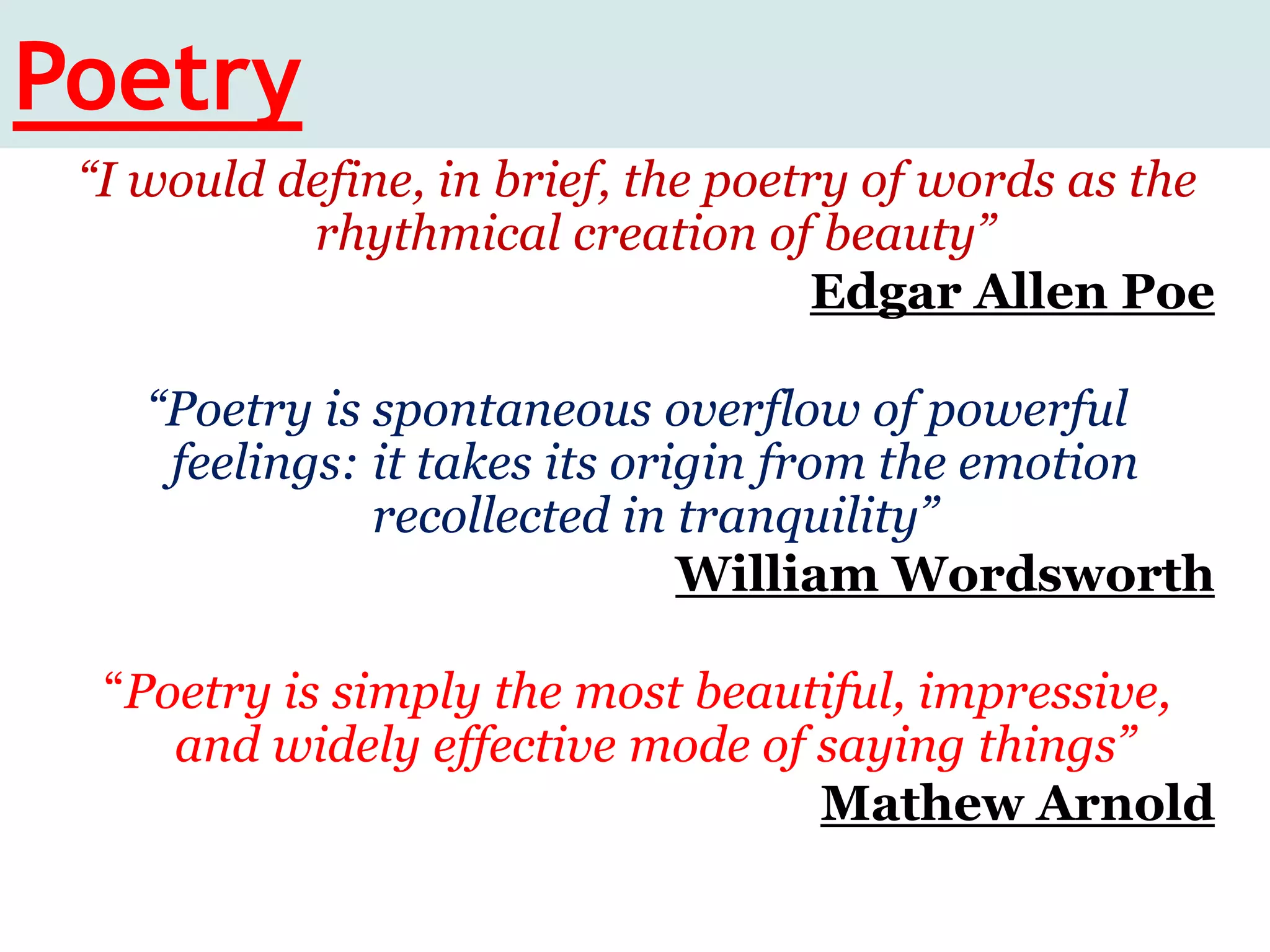 Characteristics of american poetry | PPTX