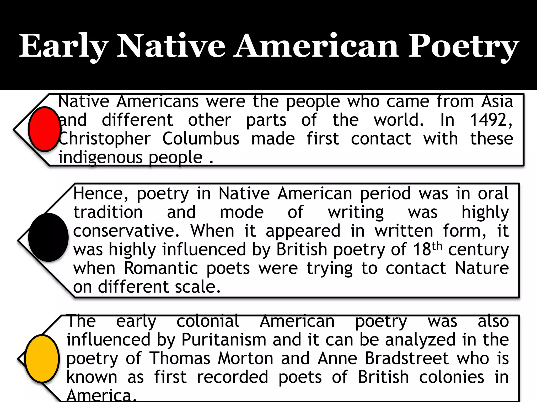Characteristics of american poetry | PPTX