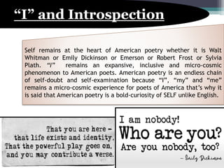 Characteristics of american poetry | PPTX