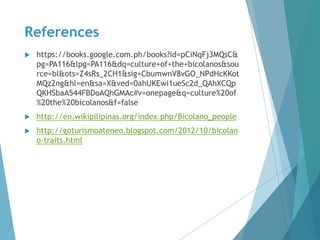 Characteristics of an Authentic Bikolano | PPTX