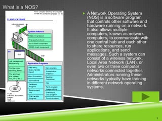 Characteristics of a network operating system | PPTX