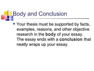 Characteristics of an expository essay | PPT