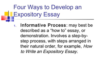 Characteristics of an expository essay | PPT