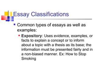 Characteristics of an expository essay | PPT