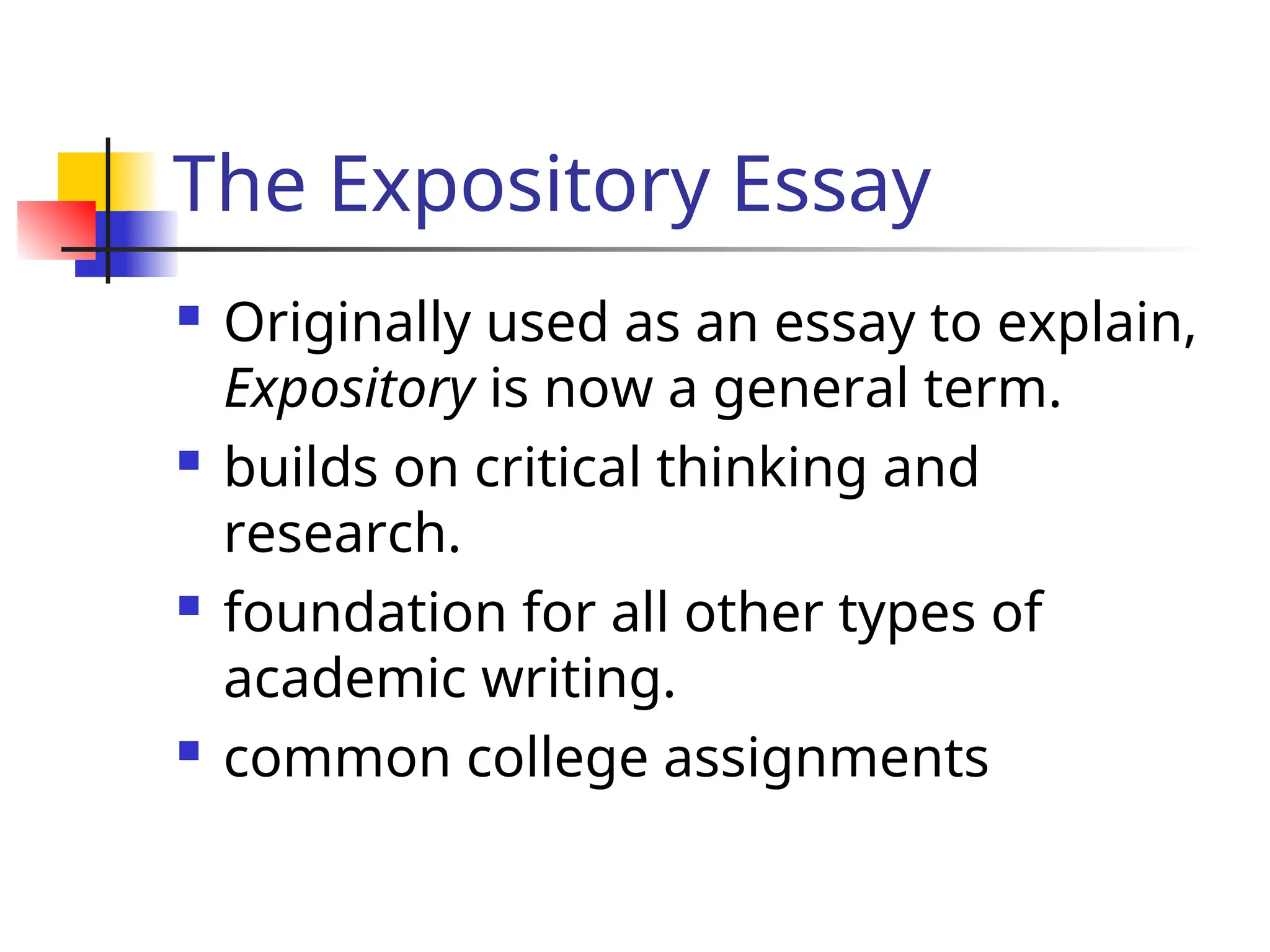 Characteristics of an Expository Essay.ppt