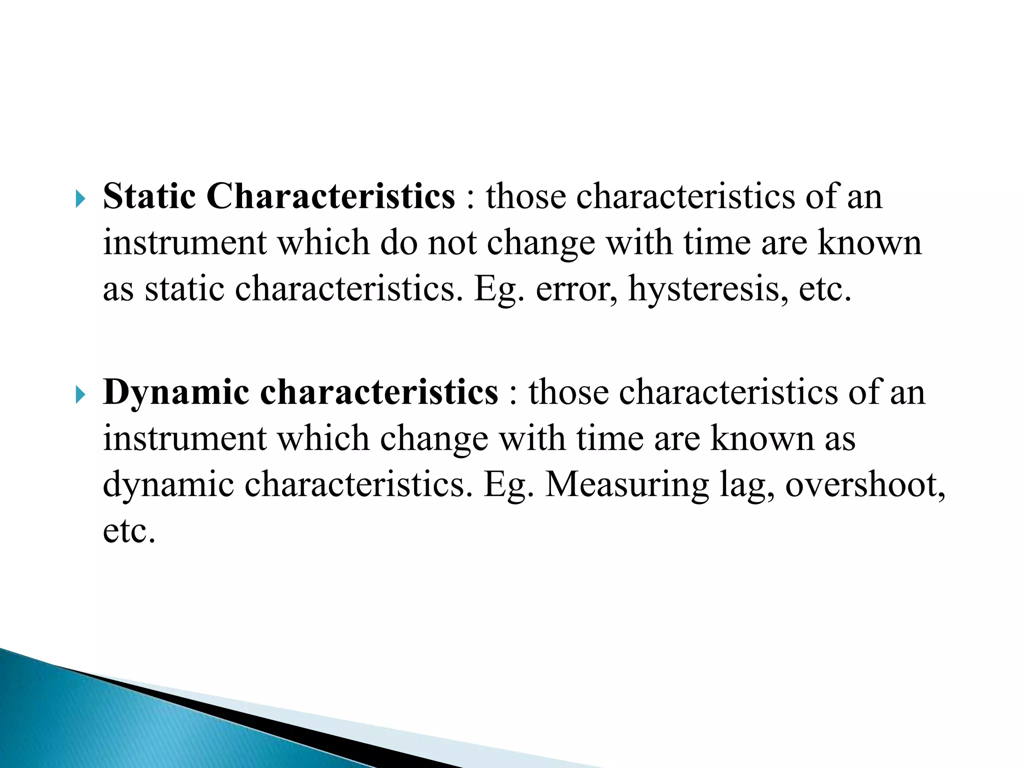 CHARACTERISTICS OF AN INSTRUMENT | PPTX
