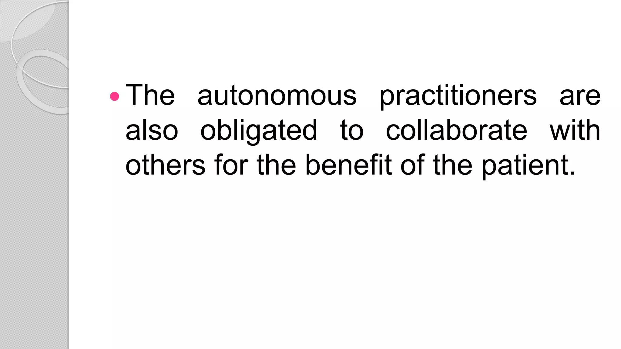 Characteristics of a nursing profession | PPTX