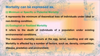 I MSc II Semester - Characteristics of a population.ppt