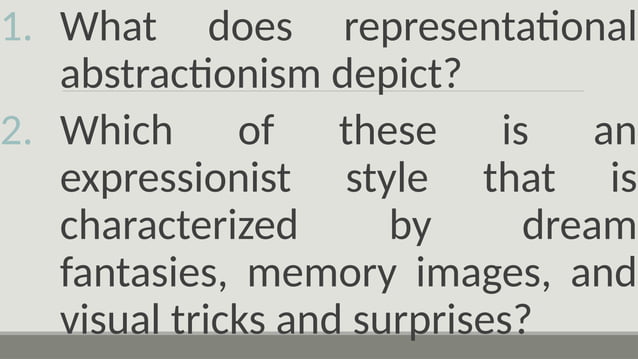 Characteristics of Arts from the Various Art Movements.pptx | Painting ...