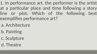 Characteristics of Arts from the Various Art Movements.pptx
