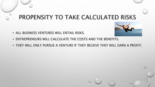 Characteristics of a successful entrepreneur | PPTX