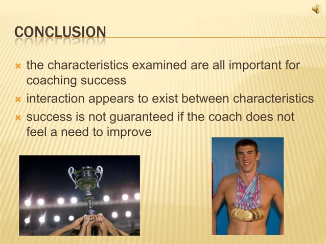 Characteristics of a Successful Sports Coach | PPTX | Participant Sports | Fitness and Exercise
