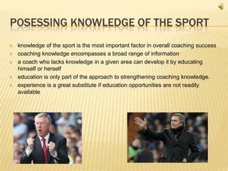 Characteristics of a Successful Sports Coach | PPTX