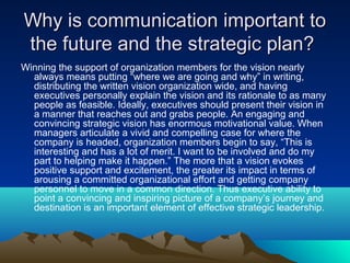 Characteristics of a vision statement:Training | PPT