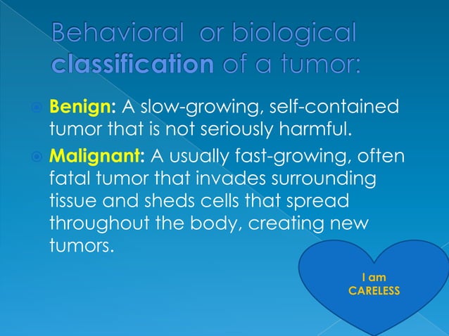 Characteristics of benign and malignant neoplasms | PPTX | Cancer ...