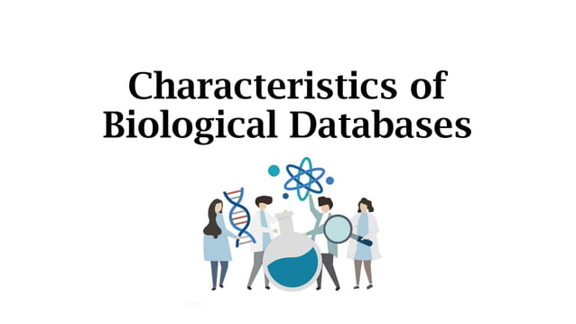 Characteristics of biological databases | PDF