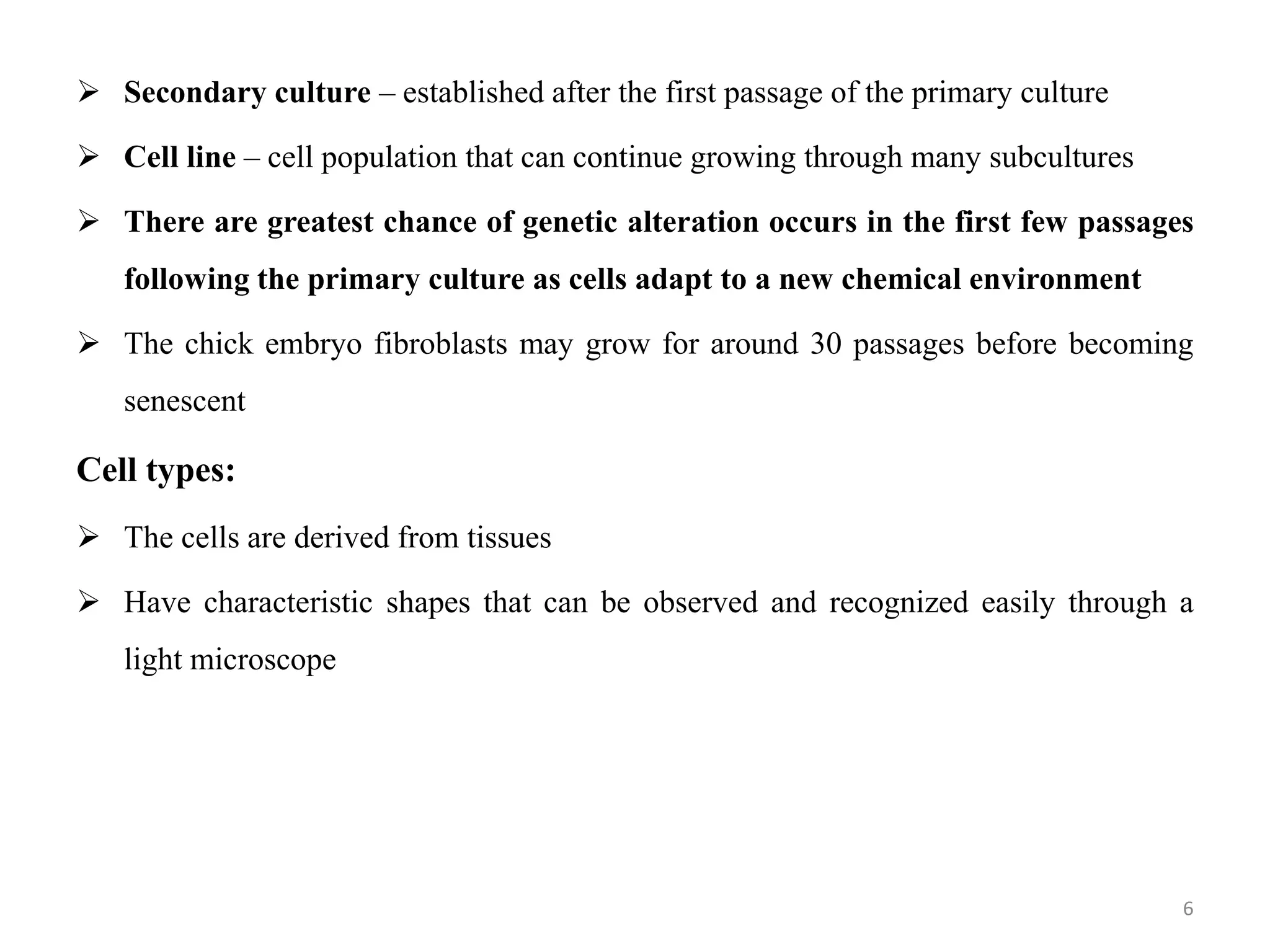 Characteristics of cells in culture | PPTX