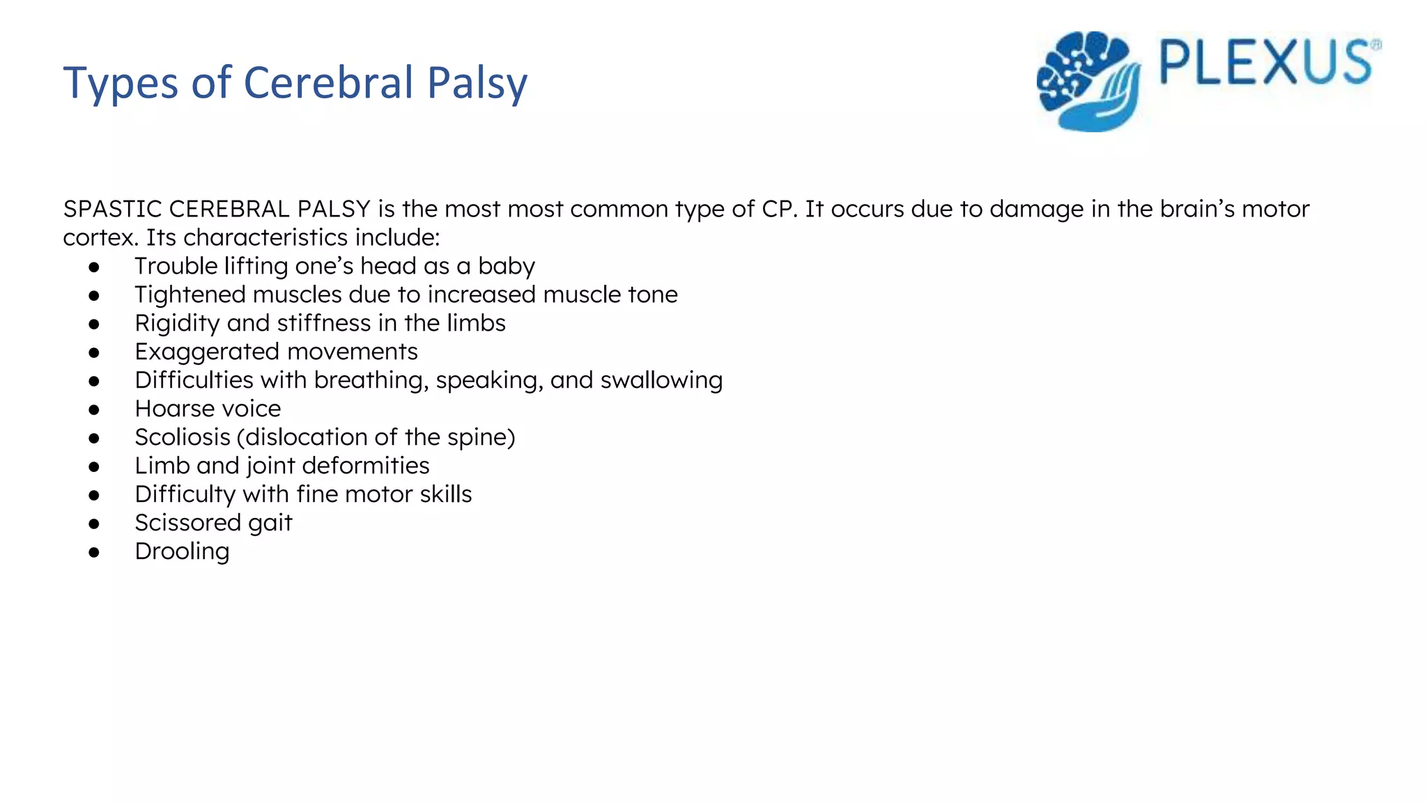 Characteristics of Cerebral Palsy.pptx