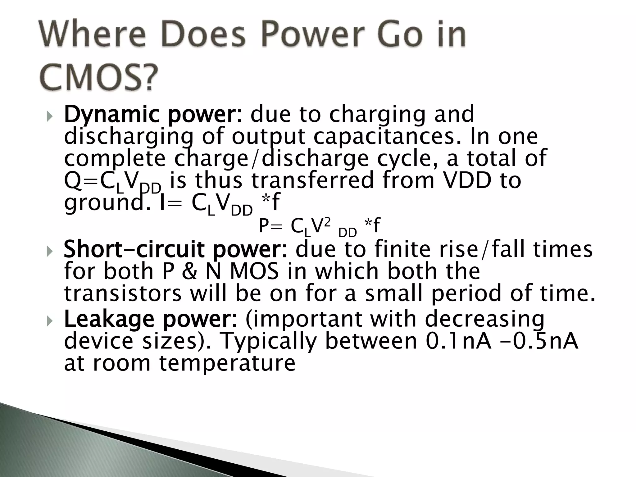 Characteristics of cmos ic series | PPTX | Computer Peripherals | Computing
