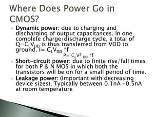 Characteristics of cmos ic series | PPTX