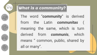Characteristics of community | PPTX