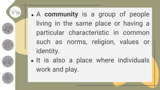 Characteristics of community | PPTX