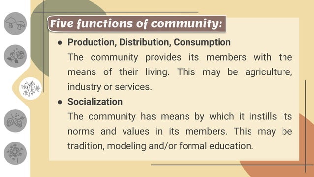 Characteristics of community | PPTX