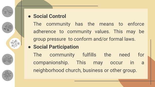 Characteristics of community | PPTX