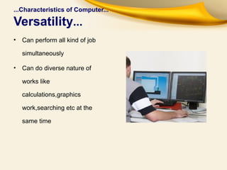 Characteristics of computer.ppt tamoor | PPT
