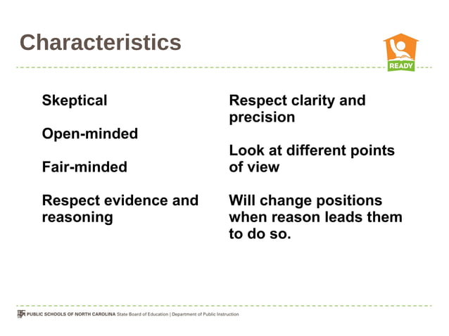 Characteristics of critical thinker | PPT