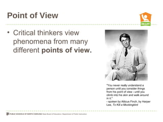 Characteristics of critical thinker | PPT