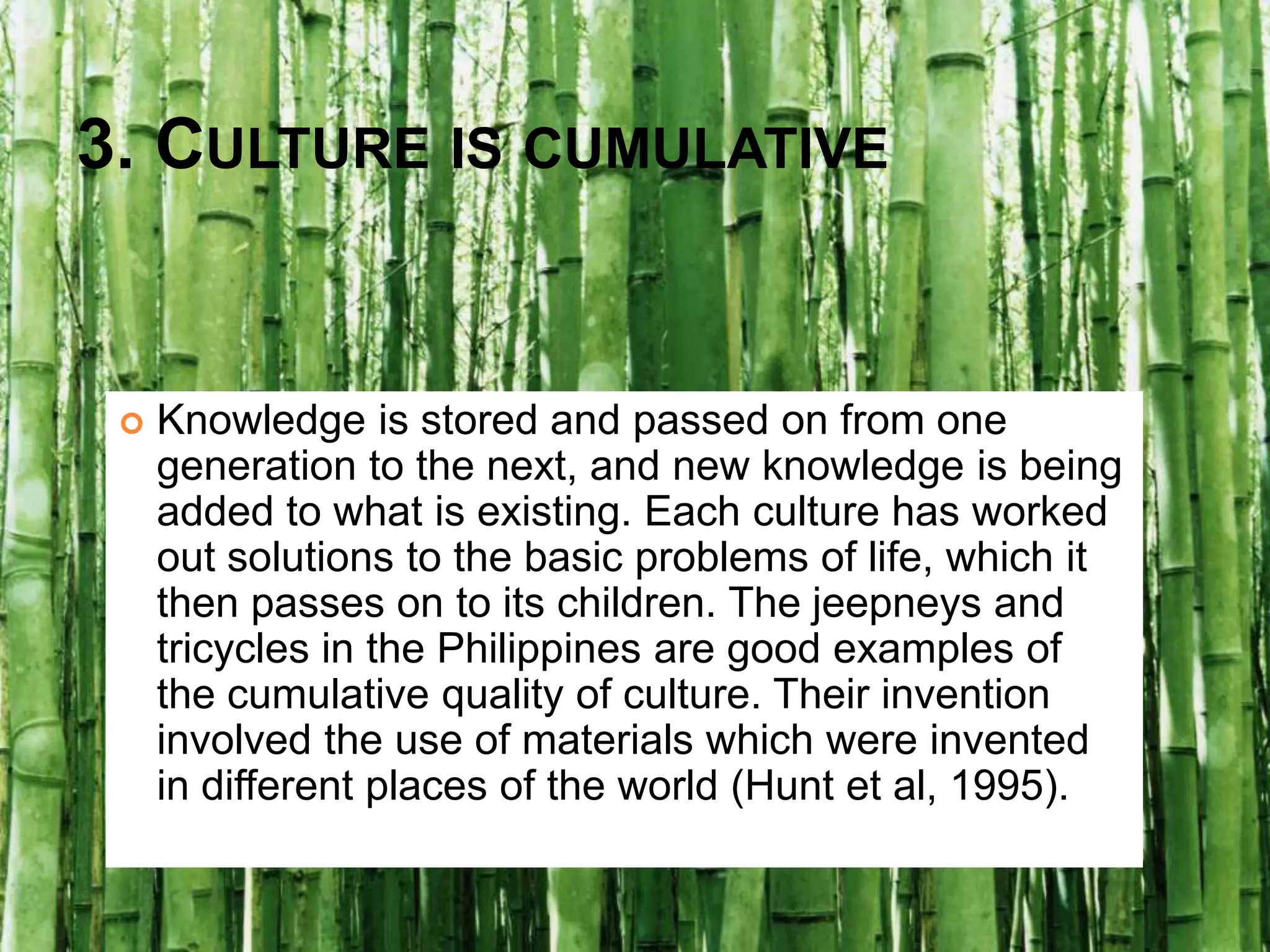Characteristics of culture | PPTX