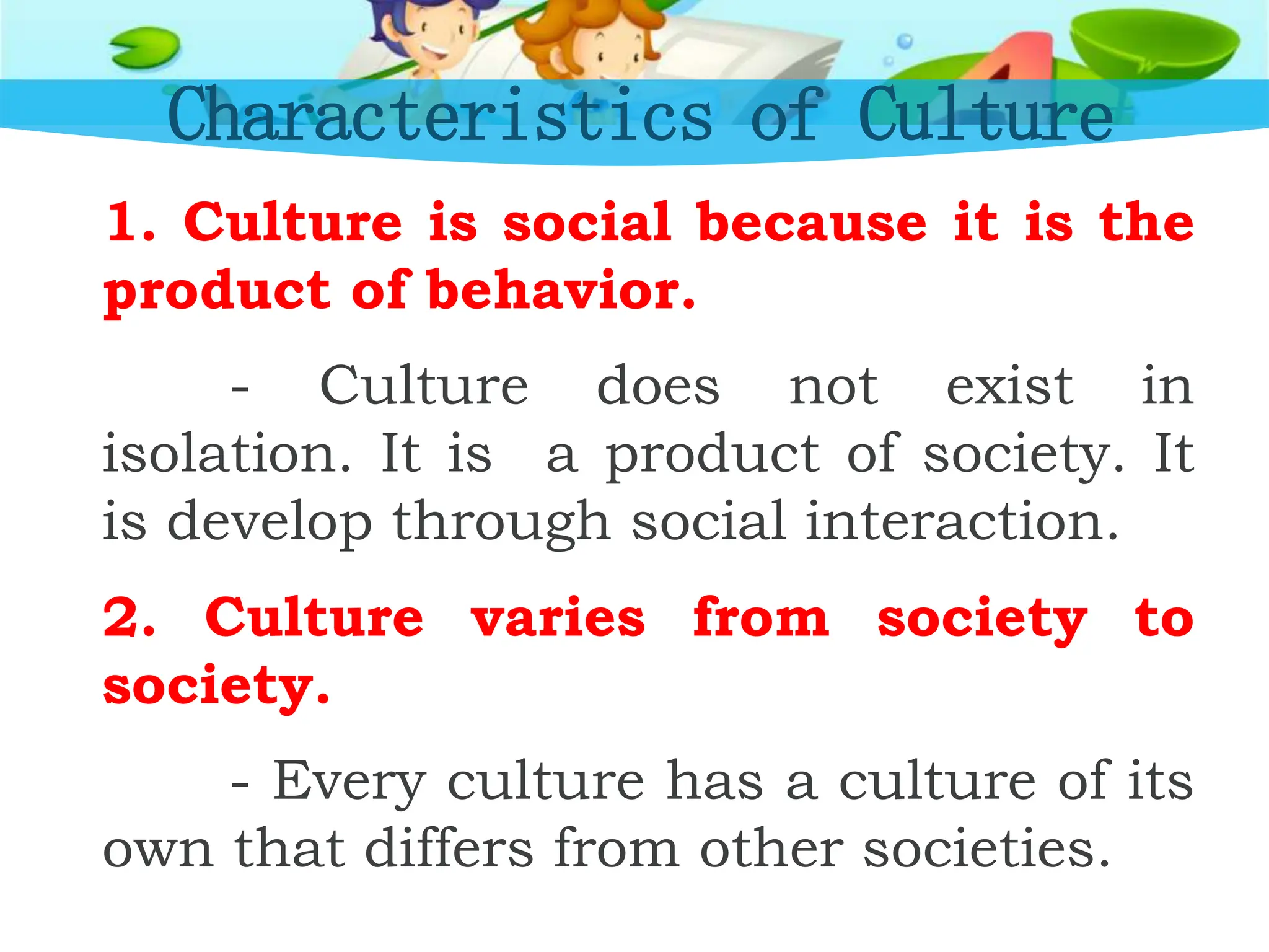 Characteristics of Culture- Rizel Malanday.pptx