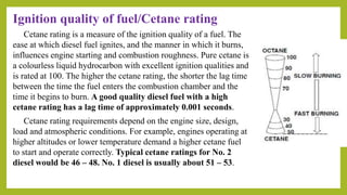 CHARACTERISTICS OF DIESEL | PPTX