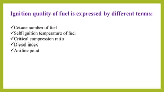 CHARACTERISTICS OF DIESEL | PPTX