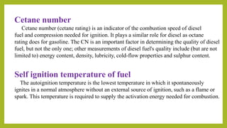 CHARACTERISTICS OF DIESEL | PPTX