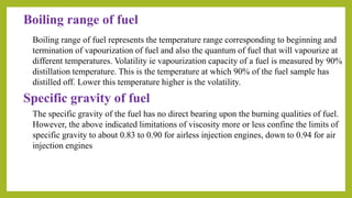 CHARACTERISTICS OF DIESEL | PPTX