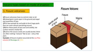 Characteristics of different volcanoes and their types | PPTX