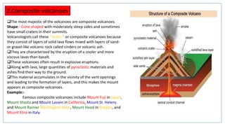 Characteristics of different volcanoes and their types | PPTX