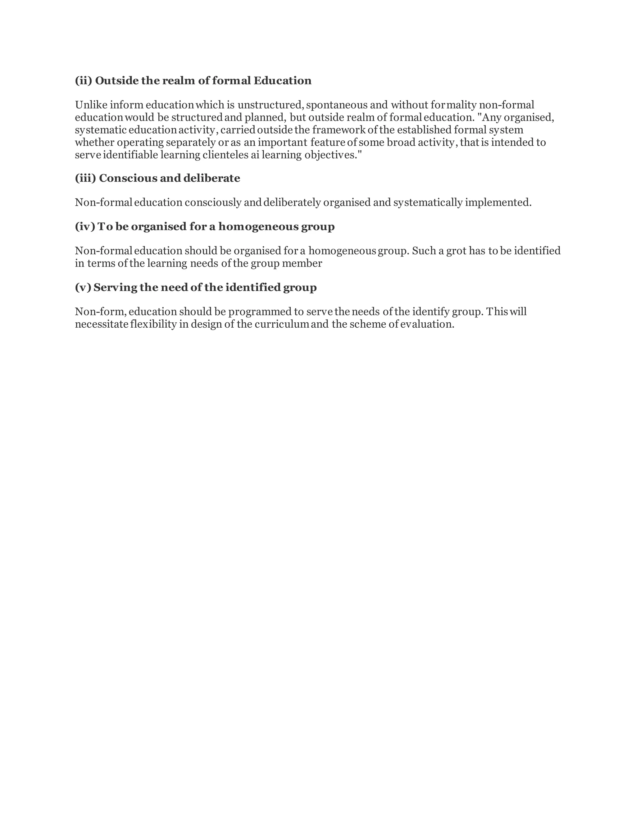 Characteristics of education | DOCX