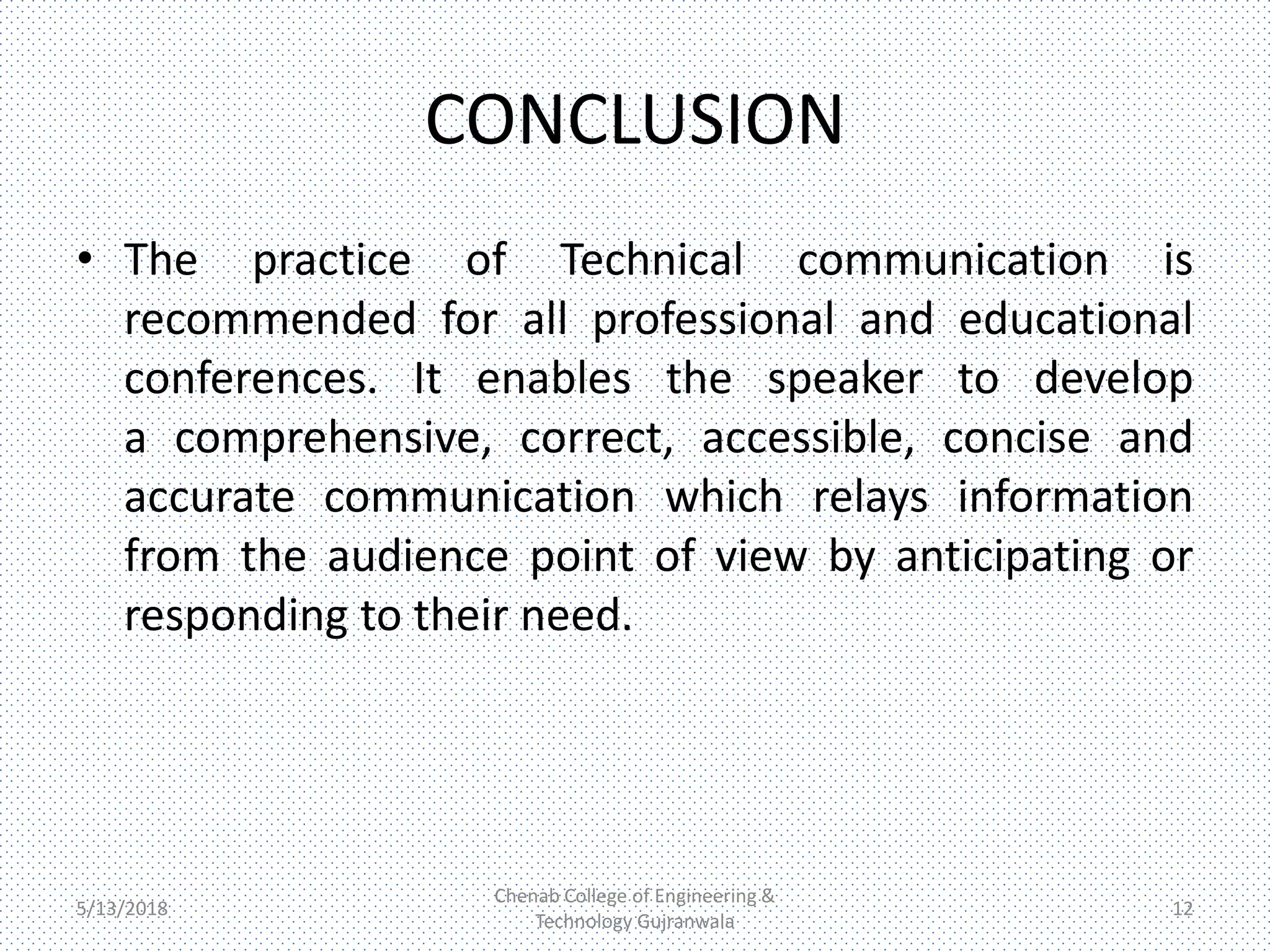 Characteristics of effective technical communication | PPTX