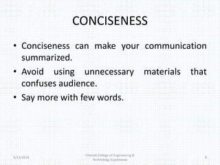 Characteristics of effective technical communication | PPTX